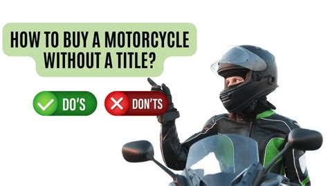 How To Buy A Motorcycle Without A Title 2023 Guide Superbike Newbie