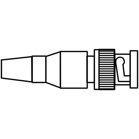 BNC Male Connector Vector Image Free SVG