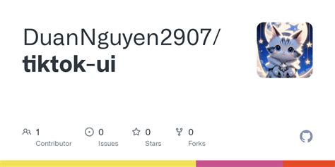 Github Duannguyen Tiktok Ui