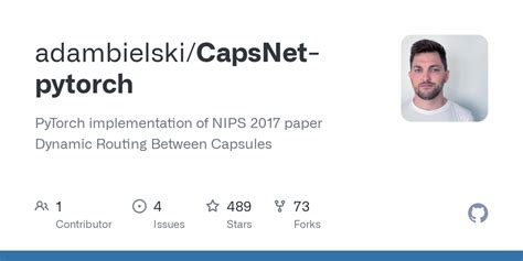 github adambielski capsnet pytorch pytorch implementation of nips