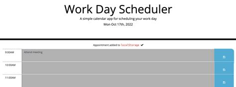 GitHub Frankmng Work Day Scheduler
