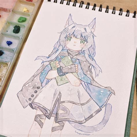 Haru Aona1122 Infection Monitor Arknights Rosmontis Arknights