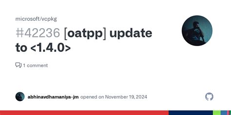 Oatpp Update To · Issue 42236 · Microsoftvcpkg · Github