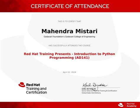 mahendra mistari on linkedin redhattraining python learning
