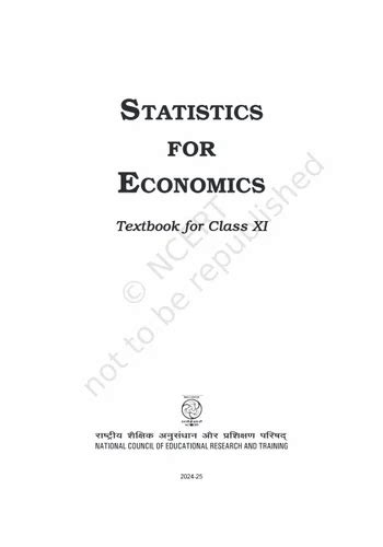 Ncert Statistics For Economics Textbook For Class Xi At ₹ 85 Piece School Book In Patna Id