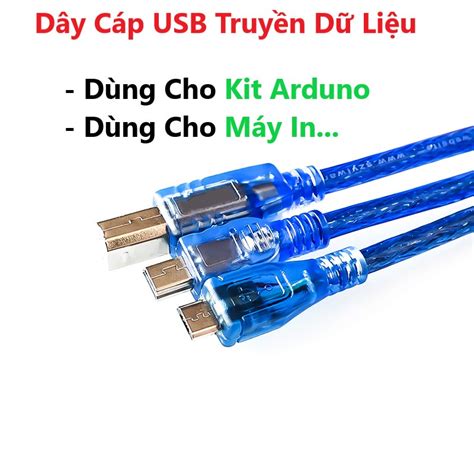 Dây Cáp Usb Truyền Dữ Liệu Cho Thiết Bị Arduno R3 Mega2560 Nano Máy In Sạc Điện Thoại Dây