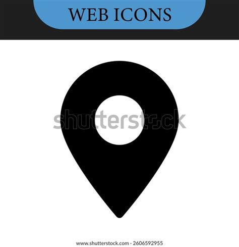 Address Location Icon Stopwatch Timer Icon Stock Vector Royalty Free