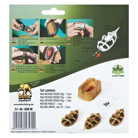 Set Max Method Feeder Behr 20g 25g 30g Si Presa Nada 3 Varteje EMAG Ro