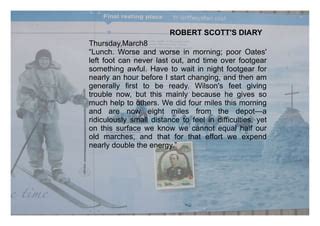 Robert F Scotts Diary Odp