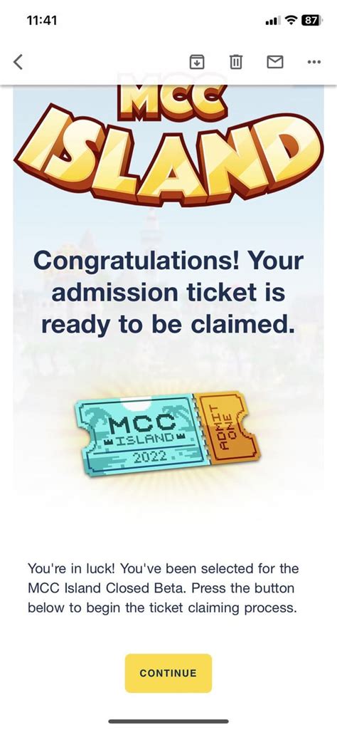 After Signing Up For Mcc Island Right After It Came Out I Finally Got