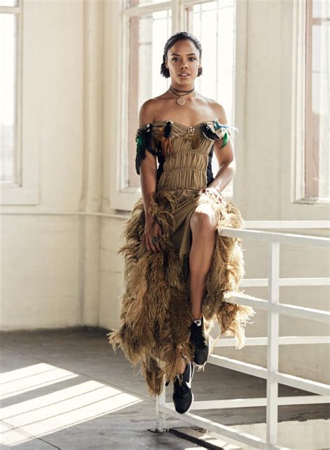 Tessa Thompson In Elle Magazine December 2017 Issue Hawtcelebs