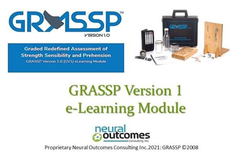 Grassp V 1 E Learning Module With Kit Grassp