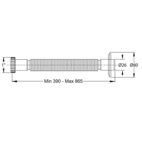 Manguera Flexible Y Extensible Bonomini 1 Pulgada D 26 Mm Con Rosetón