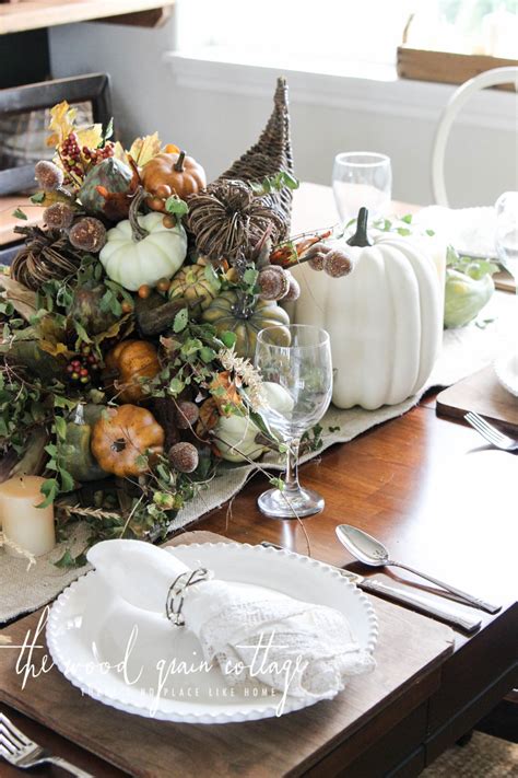Fall Table Setting The Wood Grain Cottage