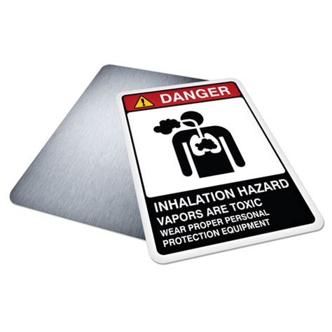 Dangv057 Danger Inhalation Hazard Toxic Vapors Safety Signs