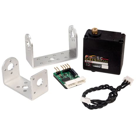 feetech scs15 smart control digital servo with metal gears and brackets