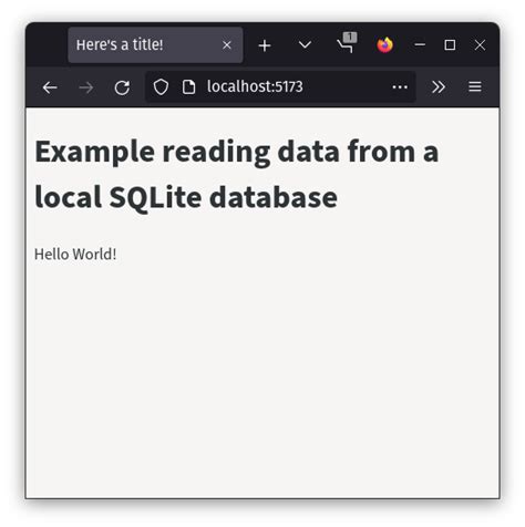 making a serverless sveltekit site that reads data from a local sqlite