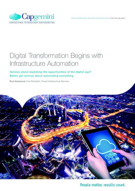 Pdf Digital Transformation Begins With Infrastructure Automation