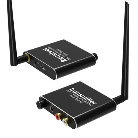 2 4g Wireless Audio Adapter Audio Extensor Wireless Audio Transmitter And Receiver 50m Lan Audio