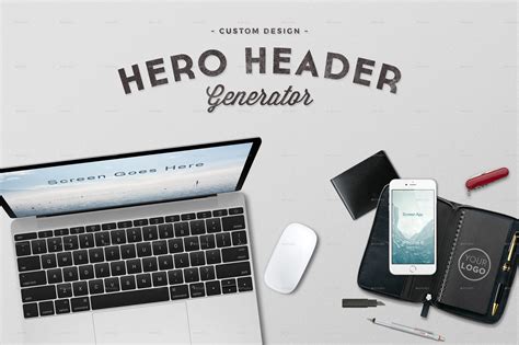 Hero Header Scene Generator Graphics Graphicriver
