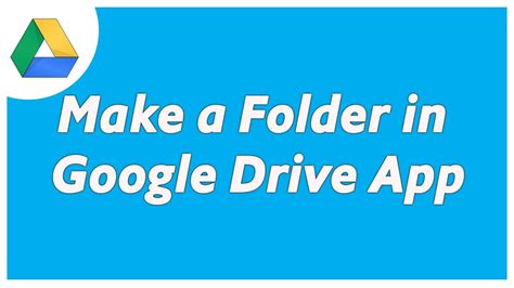 How To Make Folder In Google Drive In Mobile YouTube
