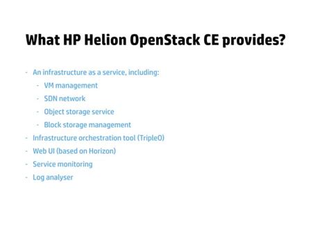Hp Helion Openstack Community Edition Deployment Ppt