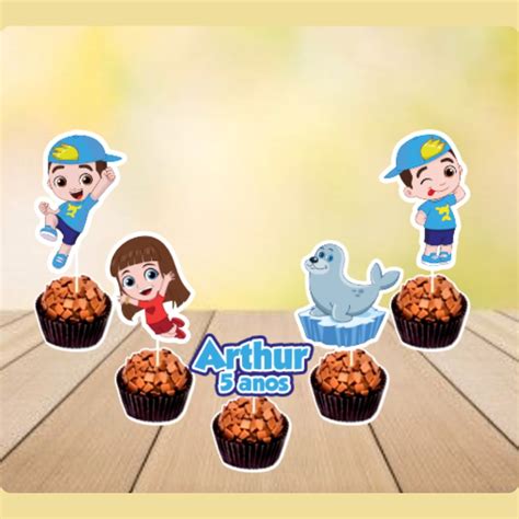 30 Toppers Tag Para Docinho Cupcake Turma Do Lucas Neto Elo7