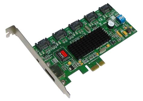China PCI-Express 1x E-SATA & 5x SATA Ii Raid Controller Card (PCE307 ...