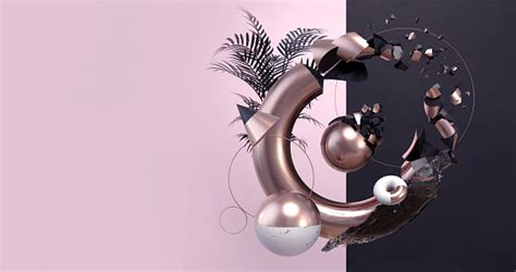 플로팅 기본 도형으로 추상적인 기하학적 배경의 3d 렌더링 현대 미니 멀 스튜디오 구성 랜딩 페이지 쇼케이스 제품 프레젠테이션을