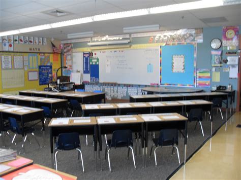 Setting Up For First Day Of School In A Conference Room