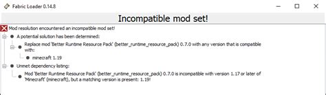 Incompatible Mod Set · Issue 1 · Solidblock Cnbrrp · Github