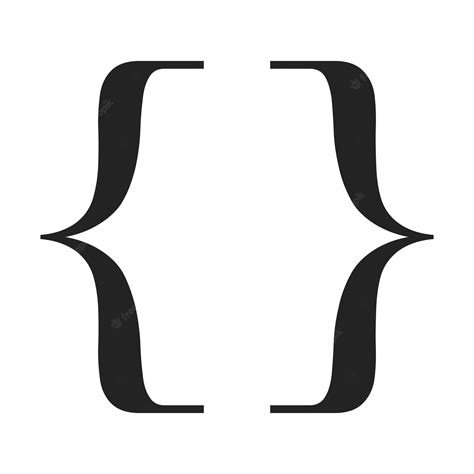 Premium Vector Text Brackets Bracket Icon