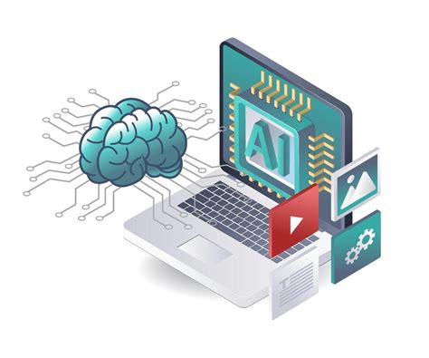 Artificial Intelligence In Computer Technology 47546377 Vector Art At