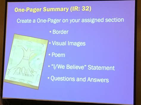 7 Best One Pager Images On Pinterest Summer Institute Avid Strategies And Anchor Charts