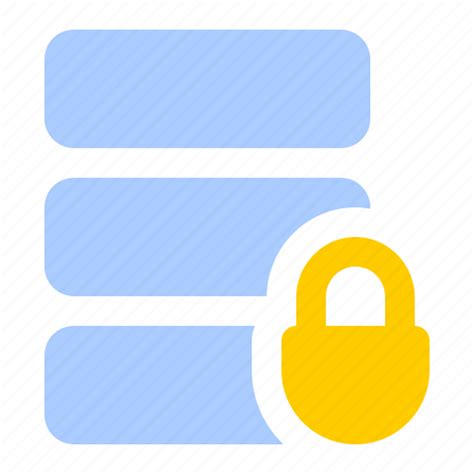 Database Security Protection Lock Icon Download On Iconfinder
