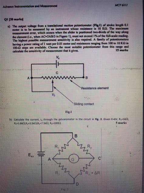 Solved Q10 Mars A The Output Voltage From Translational