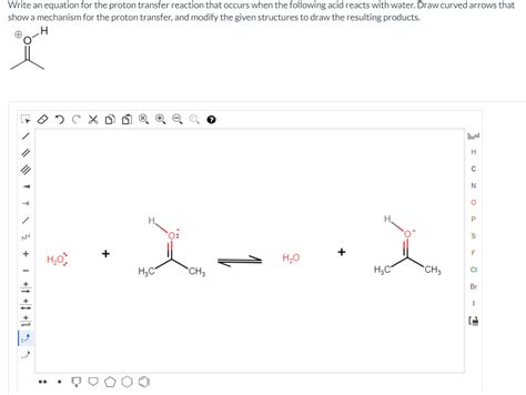 Solved Q10 Write An Equation For The Proton Transfer