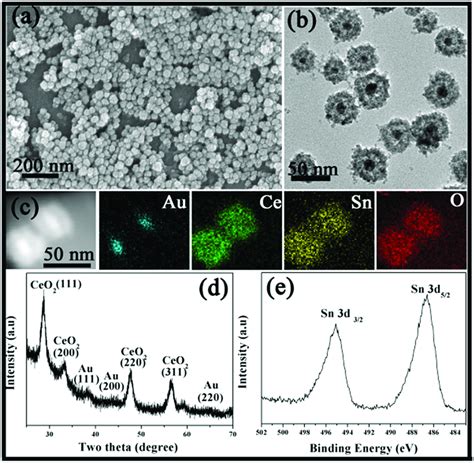 A Sem Image B Tem Image C Stem Edx Elemental Maps And D Xrd Download Scientific