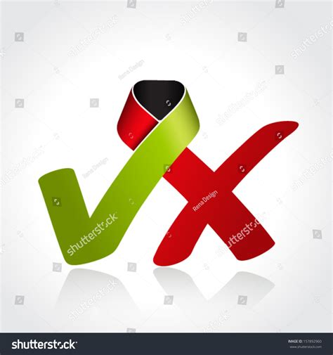 Vector Check Mark Symbol Icon Stock Vector Royalty Free 157892960