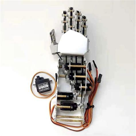 5 Dof Robotic Hand Humanoid Five Fingers Metal Manipulator Arm Leftright Hand With Servos For