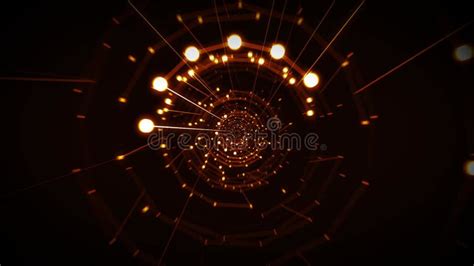 Abstract Hi Tech Futuristic Plexus Design Loop Stock Footage Video Of