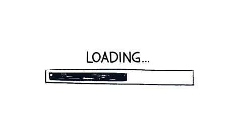 Doodle Strip Loading Bar Isolated Rectangular Hand Drawn Progress Bar