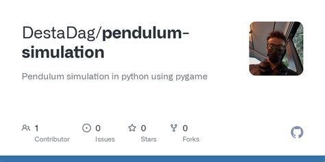 GitHub DestaDag Pendulum Simulation Pendulum Simulation In Python Using Pygame