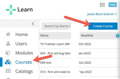 create an in person module trakstar learn