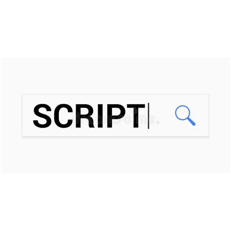 Programming Concept Magnifying Optical Glass With Words Script Stock