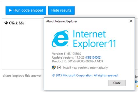 Html Valid Css Not Working In Internet Explorer 11 Stack Overflow