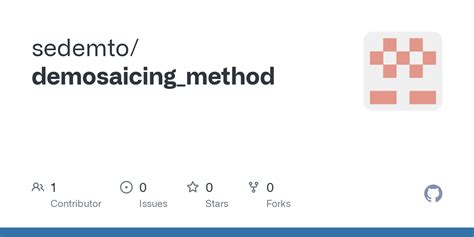 Demosaicingmethodmainpy At Main · Sedemtodemosaicingmethod · Github