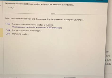 Solved Express The Interval In Set Builder Notation And Chegg
