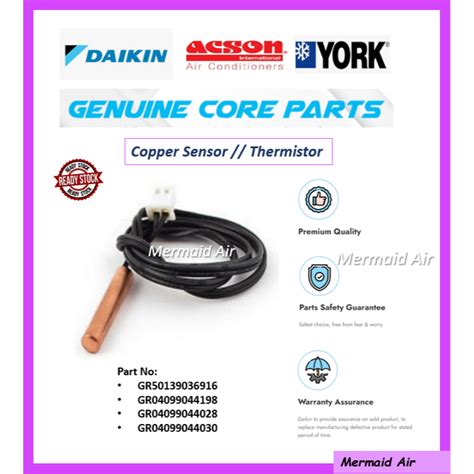 Daikin Ori Copper Sensor Indoor Coil Sensor Thermistor Copper Copper Sensor Aircond Copper