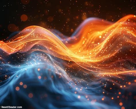 Quantum Particles Visualized As A Dynamic Premium Ai Generated Image